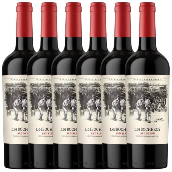 Vino Los Bocheros Red Blend 750ml x6 unidades | Casa de Vinos Mendoza
